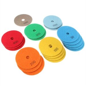 grit grinding wheels blades 20pcs 4 inch 50-3000 grit diamond polishing pads for granite stone concrete marble abrasive wheels discs