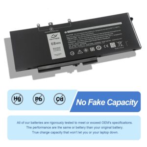 ANTIEE 68Wh GJKNX Laptop Battery Replacement for Dell Latitude 5480 5580 5280 5288 5290 5488 5490 5491 5495 5590 5591 E5480 E5580 E5590 E5490 Precision 15 3520 3530 GD1JP DY9NT 0DY9NT 5YHR4 451-BBZG