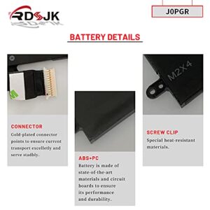 J0PGR Laptop Battery for Dell Latitude 12 5285 5290 2-in-1 T17G T17G001 T17G002 Series JOPGR 0J0PGR 1WND8 X16TW 0X16TW RDYCT 0RDYCT 0FTH6F FTH6F 0FTG78 FTG78 0R9XM9 R9XM9 7.6V 42Wh