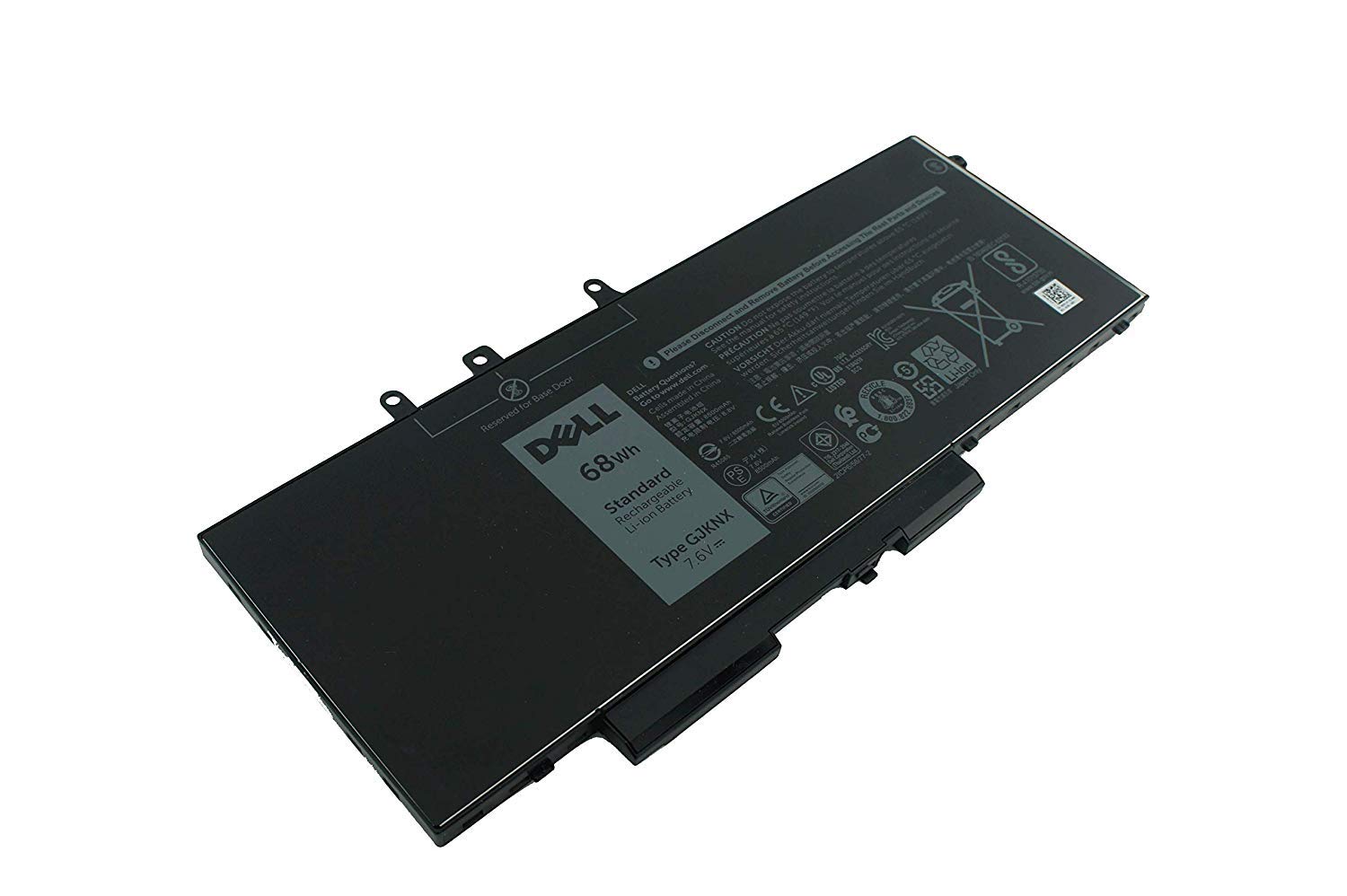 通用 DELL GJKNX 7.6V 68Wh 4-Cell Notebook Battery for DELL Latitude Latitude 5280 5290 5480 5490 5491 5495 5580 5590 5591, DELL Precision 3520 Precision 3530 Laptop, black, 10.7inch