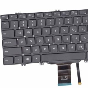 TLBTEK Backlight Keyboard Replacement Compatible with Dell Latitude 5280 5288 5289 5290 7280 7290 7380 7389 7390 E5280 E5288 E5289 E5290 E7280 E7290 E7380 E7389 E7390 Series Laptop