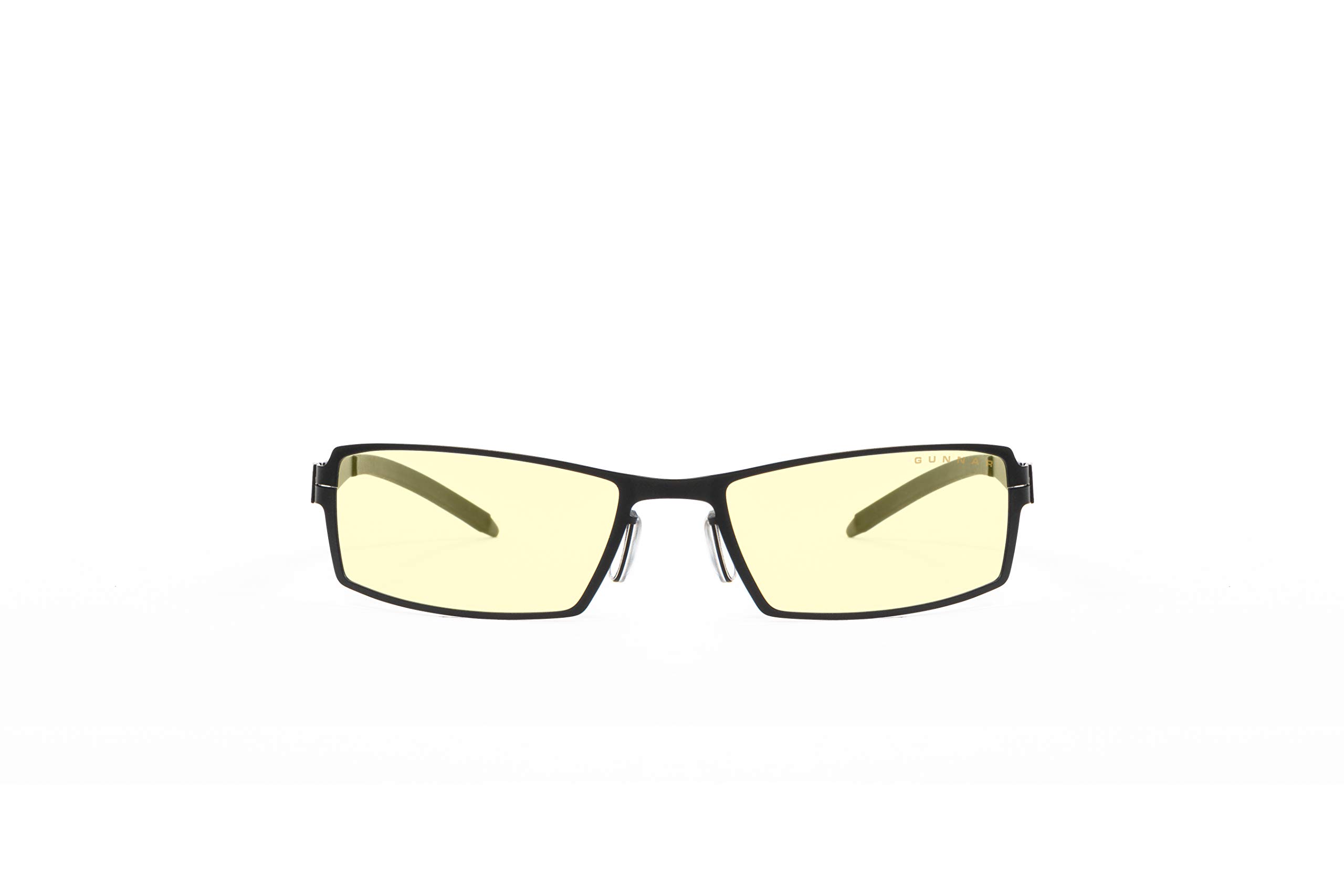 GUNNAR - Premium Gaming and Computer Glasses - Blocks 65% Blue Light - SheaDog, Onyx, Amber Tint