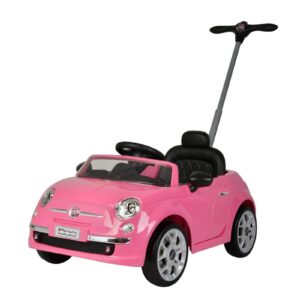 best ride on cars fiat 500 push car, pink