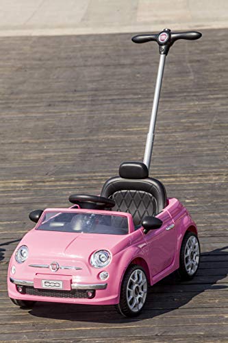 Best Ride On Cars Fiat 500 Push Car, Pink