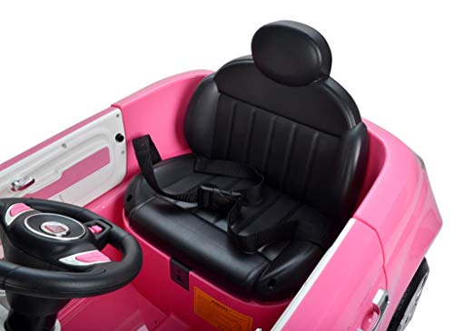 Best Ride On Cars Fiat 500 Push Car, Pink