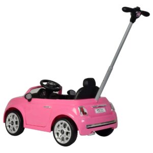 Best Ride On Cars Fiat 500 Push Car, Pink