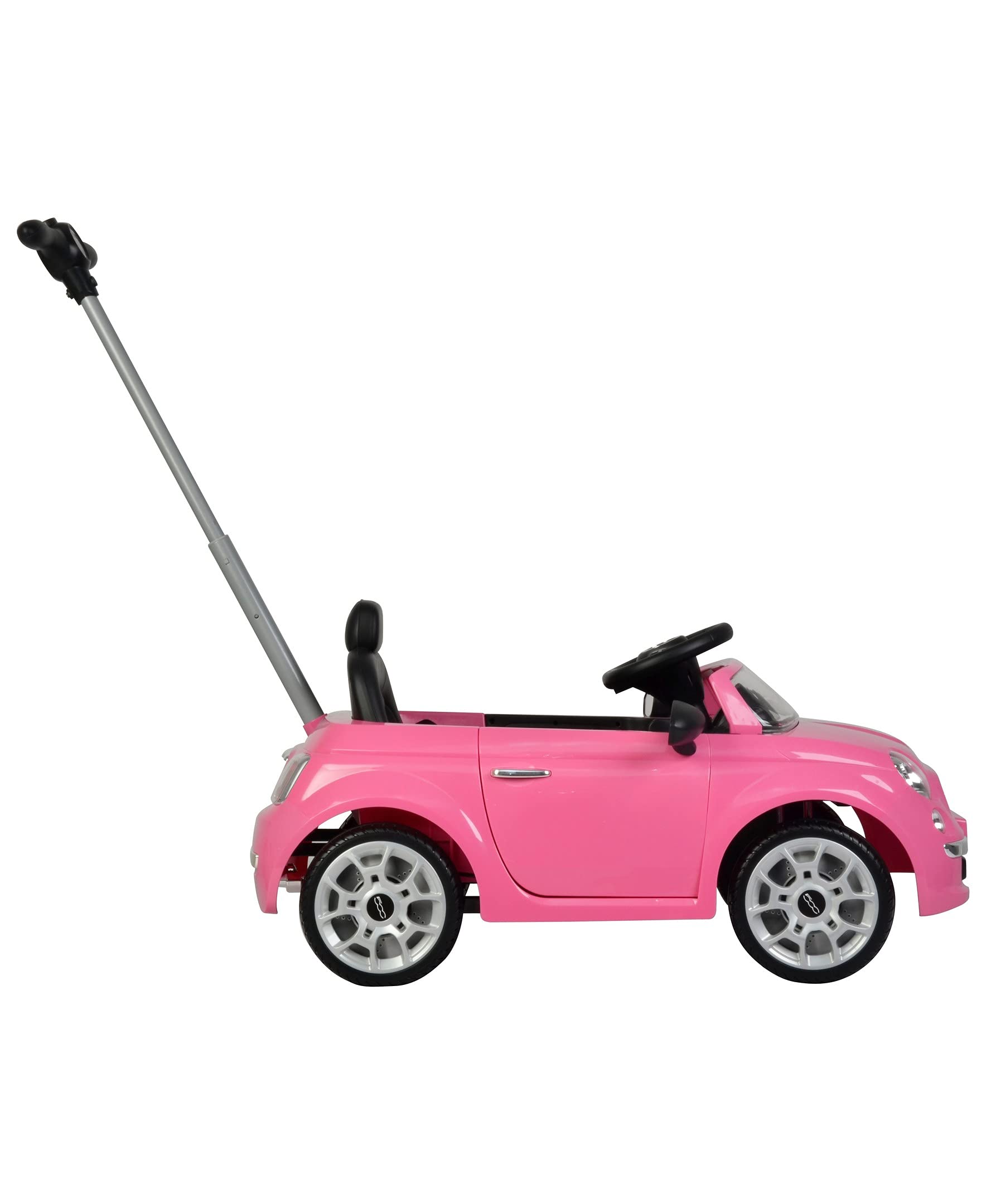 Best Ride On Cars Fiat 500 Push Car, Pink