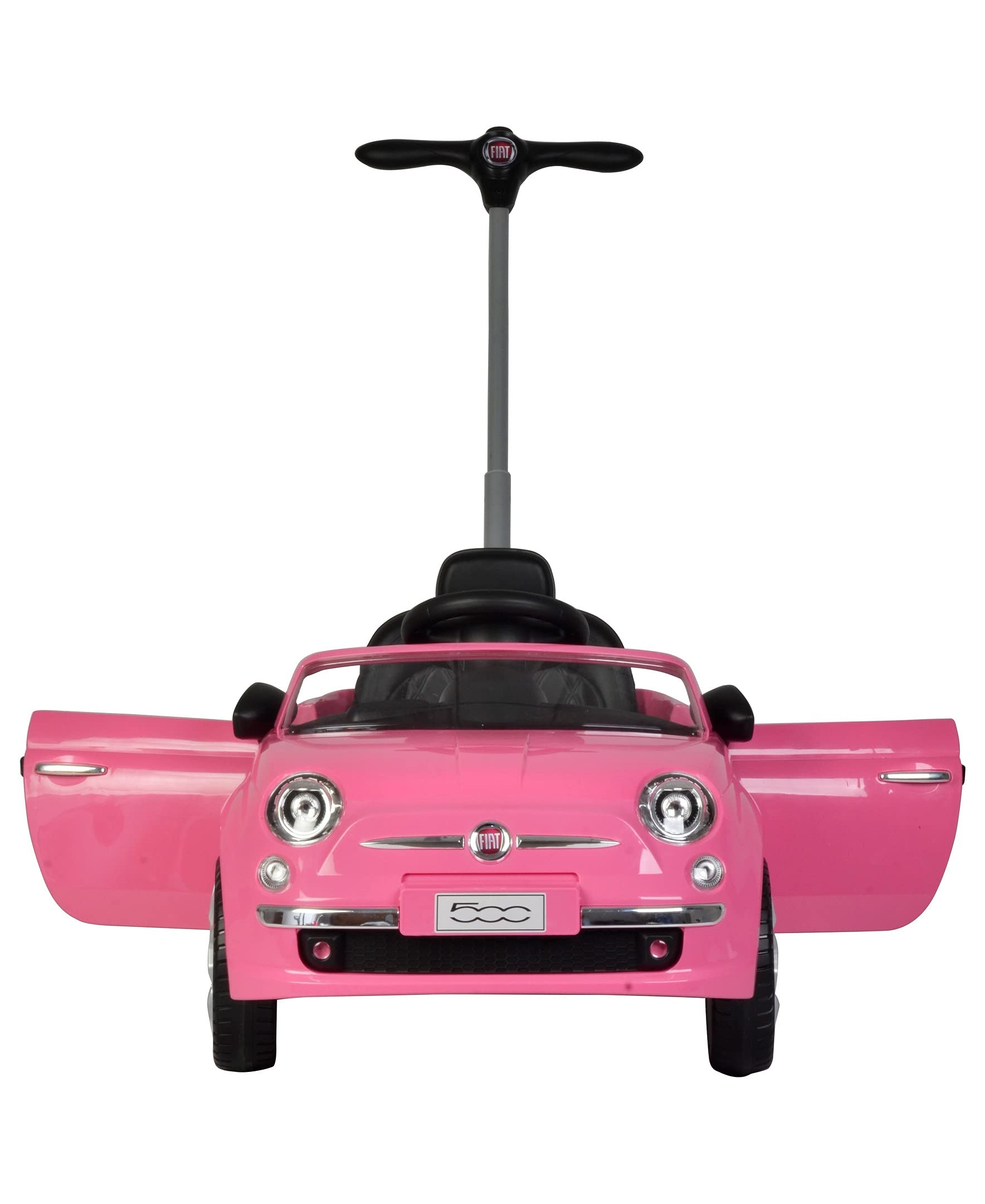 Best Ride On Cars Fiat 500 Push Car, Pink