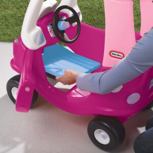 Little Tikes Princess Cozy Coupe Ride-On Toy - Toddler Car Push and Buggy Includes Working Doors, Steering Wheel, Horn, Gas Cap, Ignition Switch - For Boys and Girls Active Play , Magenta