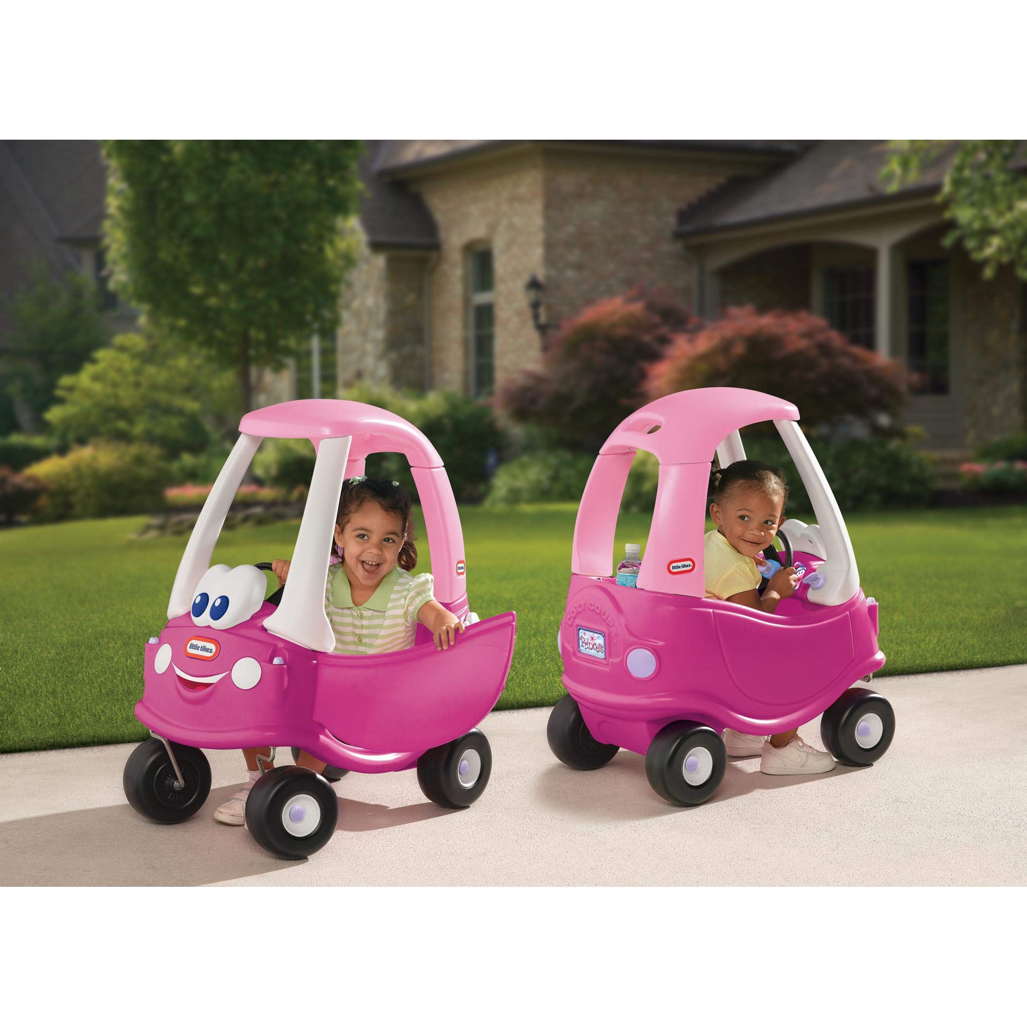 Little Tikes Princess Cozy Coupe Ride-On Toy - Toddler Car Push and Buggy Includes Working Doors, Steering Wheel, Horn, Gas Cap, Ignition Switch - For Boys and Girls Active Play , Magenta