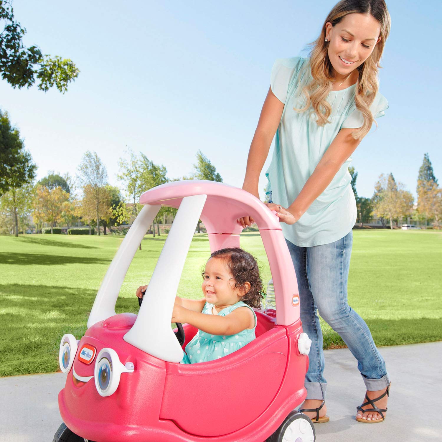 Little Tikes Princess Cozy Coupe, Princess Coupe Colorful, 33.5 Inch