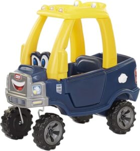 little tikes cozy truck ride-on with removable floorboard, small