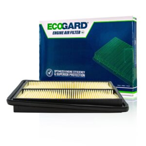 ecogard xa10423 premium engine air filter fits nissan rogue 2.5l 2014-2021, rogue sport 2.0l 2017-2021, rogue 2.0l hybrid 2017-2019, qashqai 2.0l 2017-2021