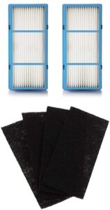 nispira total air true hepa air filter replacement carbon compatible with holmes aer1 total air purifier hapf30at - 1.37” x 10” x 4.62” (2 hepa filters + 4 carbon filters)