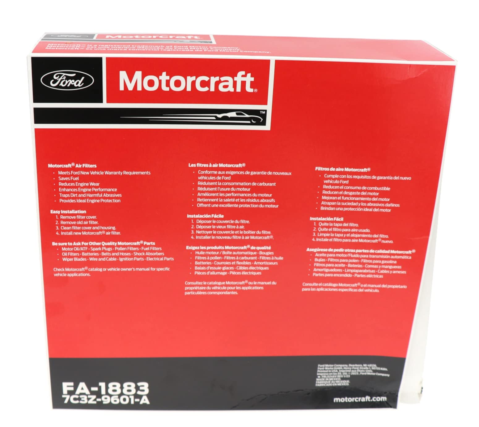 Motorcraft FA1883 Air Filter