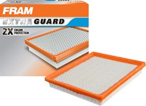 fram extra guard ca9054 replacement engine air filter for select chrysler, dodge, and volkswagen models, provides up to 12 months or 12,000 miles filter protection