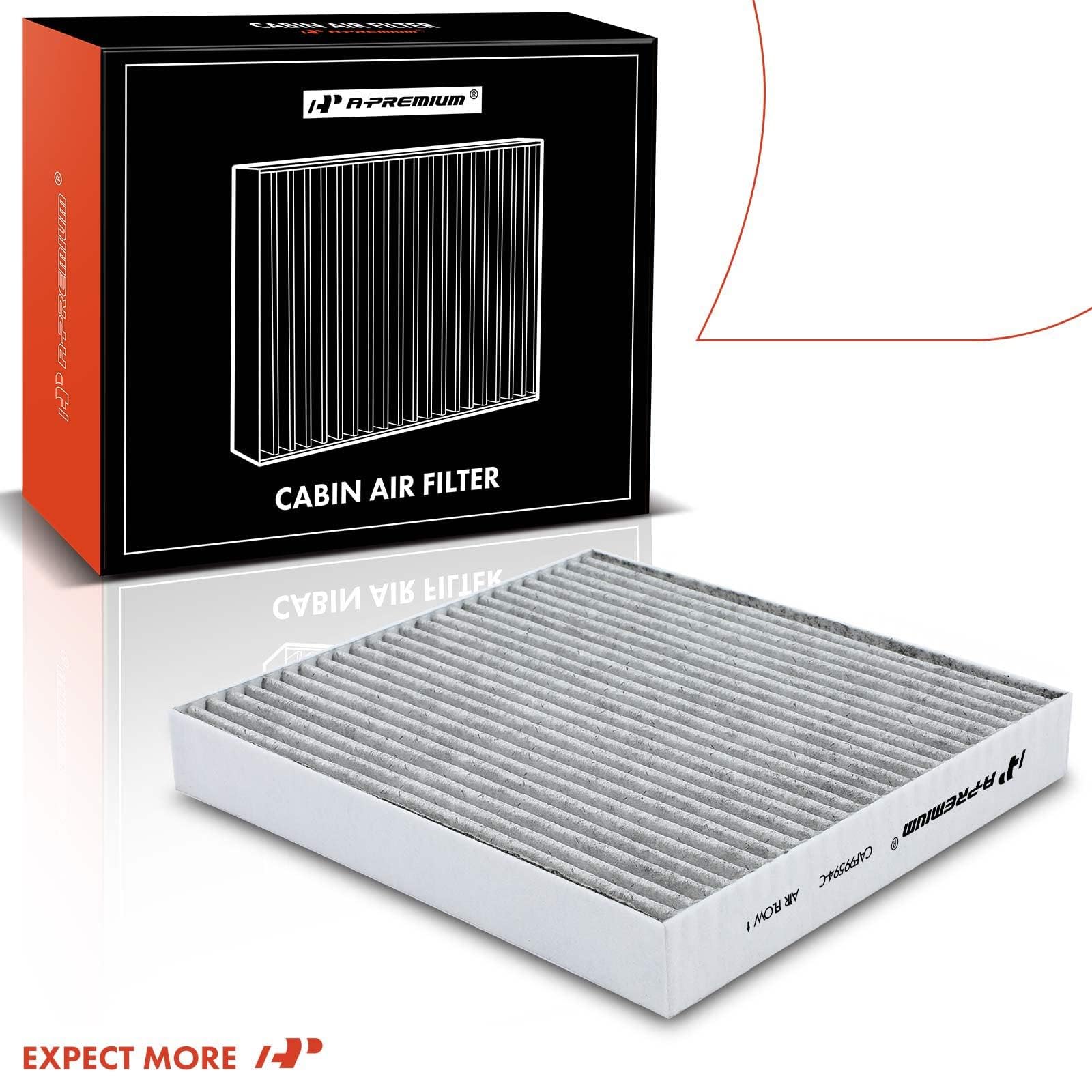 A-Premium Cabin Air Filter with Activated Carbon Compatible with Hyundai Elantra, Ioniq 5, Santa Fe, Sonata, Tucson & Kia K5, 2020-2023, Replace# 97133L1000