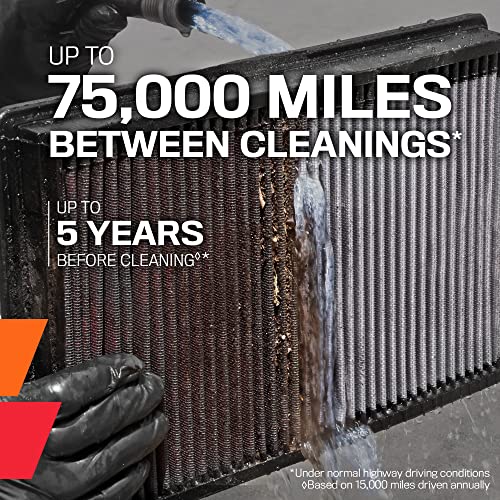 K&N Engine Air Filter: Reusable, Clean Every 75,000 Miles, Washable, Replacement Car Air Filter: Compatible with 2008-2018 Chevy/GMC Passanger Van (Express, 1500, 2500, 3500, Savana 1500, 2500) E-1986