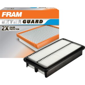 fram extra guard ca10271 replacement engine air filter for select hyundai entourage and kia sedona models, provides up to 12 months or 12,000 miles filter protection