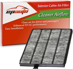 epauto cp813 (cf8813a) replacement cabin air filter includes activated carbon for honda odyssey (1999-2004), pilot (2003-2008), acura mdx (2001-2006)