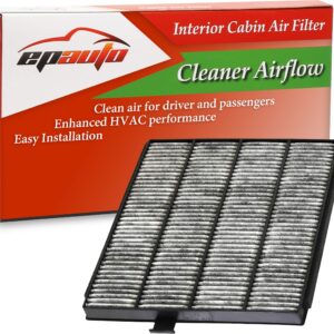 EPAuto CP813 (CF8813A) Replacement Cabin Air Filter includes Activated Carbon for Honda Odyssey (1999-2004), Pilot (2003-2008), Acura MDX (2001-2006)