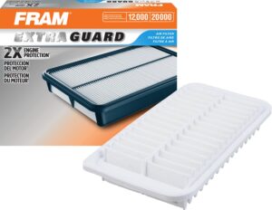 fram extra guard ca9482 replacement engine air filter for select toyota, scion and pontiac models, provides up to 12 months or 12,000 miles filter protection