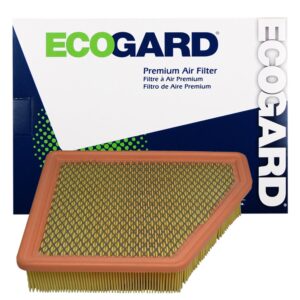 ecogard xa6102 premium engine air filter fits chevrolet camaro 3.6l 2010-2015, camaro 6.2l 2010-2015