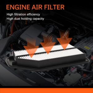 Engine Air Filter Compatible with Honda Odyssey 2011-2017, V6 3.5L,Replace# CA11042