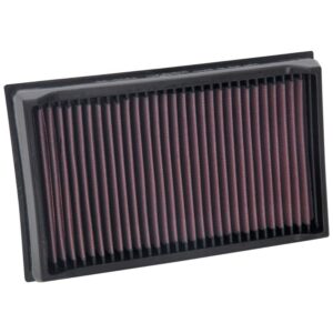 k&n engine air filter: reusable, clean every 75,000 miles, washable, premium, replacement car air filter: compatible with 2018-2019 volkswagen (golf sportwagen, golf, jetta, faw bora), 33-5084