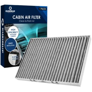 kurimup premium cabin air filter with activated carbon,replacement for cf11663, fit for buick enclave 08-17, chevrolet traverse 09-17, gmc acadia 07-16, saturn outlook 07-10.