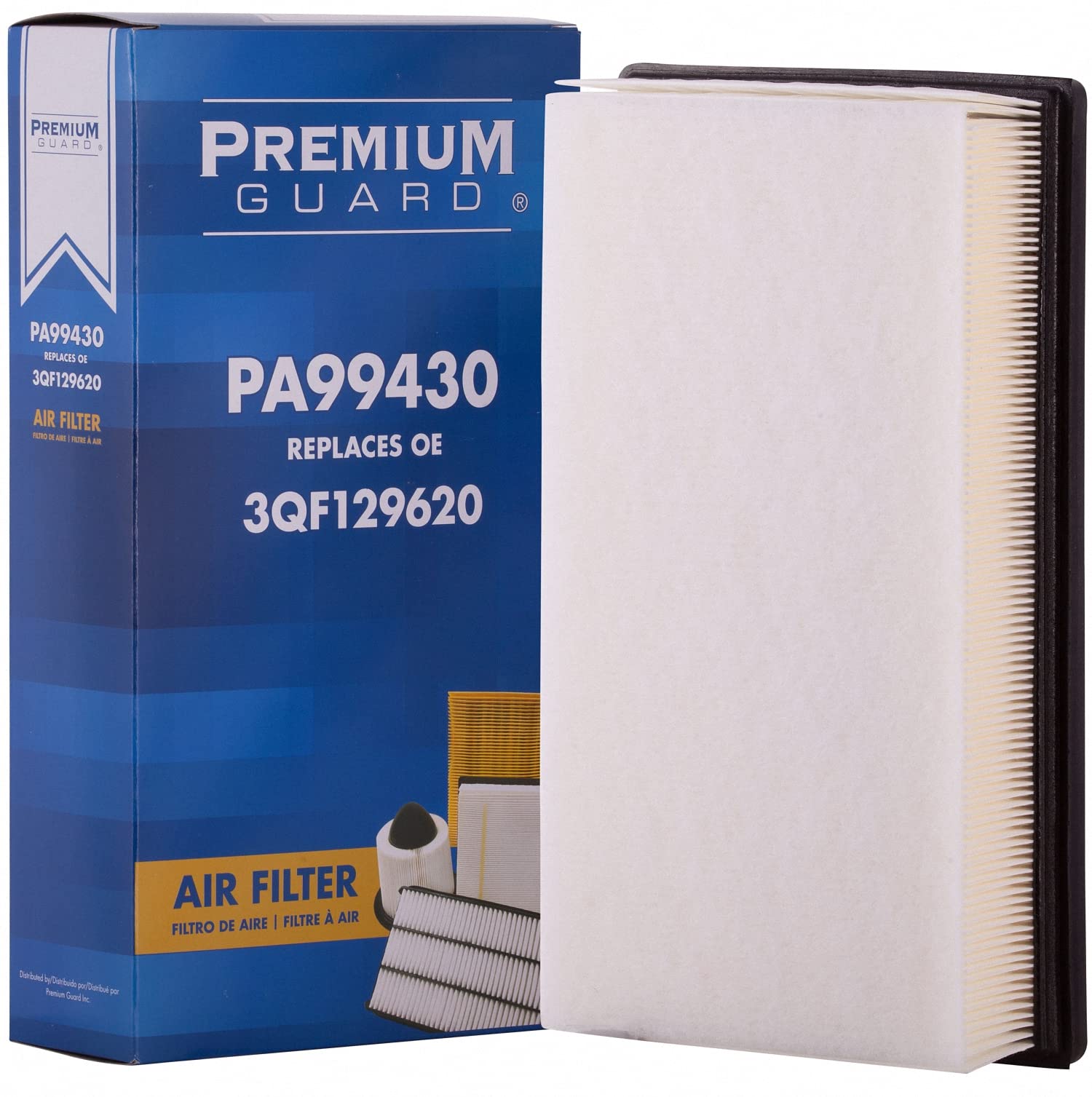 Premium Guard Engine Air FIlter PA99430 | Fits 2023-18 Volkswagen Atlas, 2023-20 Atlas Cross Sport, 2022-19 Teramont, 2022-21 Cross Sport