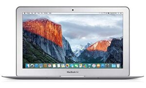 apple macbook air (early 2015), os x high sierra, intel core i5-5250u dual-core processor, 1.6 ghz, intel hd graphics 6000 (integrated), 128 gb, silver (renewed)