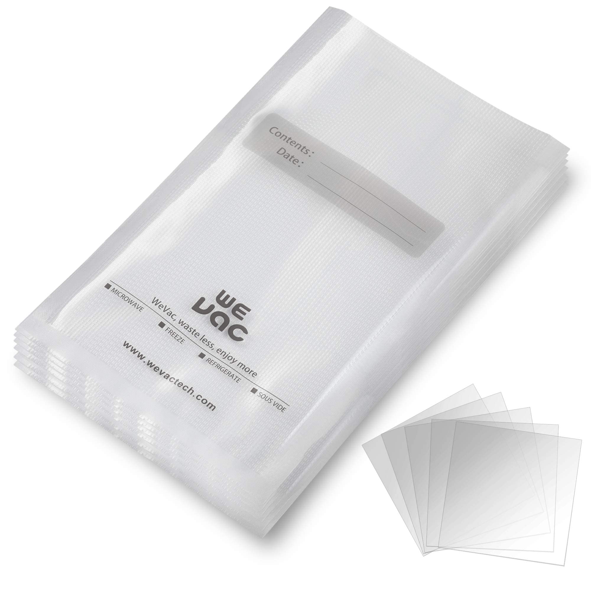 Wevac Vacuum Sealer Bags 100 Gallon 11x16 Inch for Food Saver, Seal a Meal, Weston. Commercial Grade, BPA Free, Heavy Duty, Great for vac storage, Meal Prep and Sous Vide