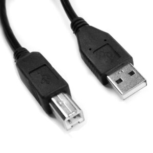 IPAX Premium Series 10Ft USB Printer Cable Compatible with Canon Pixma HP Deskjet Envy Laserjet Officejet Samsung Xerox Zebra