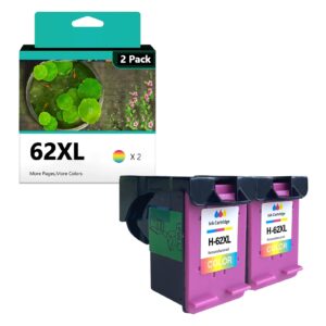 62xl ink cartridges replacement for hp 62 62xl ink cartridge compatible for hp envy 5540 5549 5640 5660 7640 7645 officejet 5740 5741 8040 officejet mobile 250 200 p 2tri-color