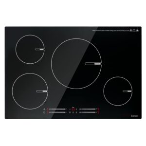 ecotouch 4 burner induction cooktop 30 inch with booster,220-240v 7200w built-in glass ceramic electric induction burner,true high power,drop in hot plate 30" induction cooktop hard wire(no plug)