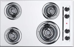 summit wel05 electric cooktop, white