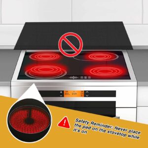 Hob Cover 21.2x35.4 IN, Electric Hob Covers, Ceramic Hob Covers, Induction Hob Covers, Glass Hob Covers, Hob Covers for Electric Cookers to Protect from Scratches