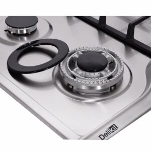 Deli-kit 30 inch Gas Cooktops Dual Fuel Sealed 5 Burners Gas Cooktop Built-In Stainless Steel Gas Hob DK257-A03 Gas Cooktop