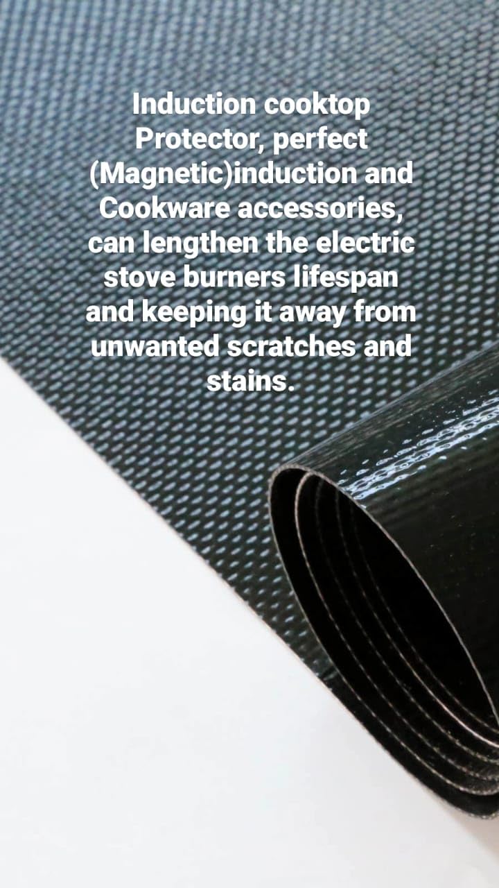 U´re made 4 cooking - Large Induction Cooktop Protector Mat 28.34" x 20.47", Magnetic Electric Stove Cover Antistrike/Antiscratch Glass Top Stove Cover. Max temperature resistance 425℉.