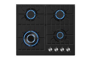 empava 24 inch gas cooktop professional 4 italy sabaf burners stove top certified with thermocouple protection in black tempered glass