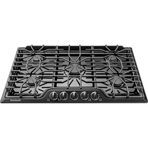 FFGC3626SB 36 ADA Compliant Built-In Gas Cooktop With 5 Sealed Burners 51000 BTU Total Output Continuous Grates Low Simmer Burner And Color-Coordinated Control Knobs: