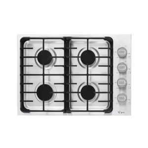 empava 30" built-in gas stove cooktop with 4 sealed burners lpg convertible in stainless steel, 30 inch