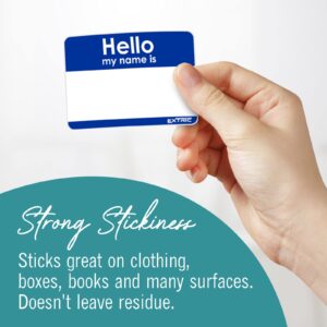 100 Count Name Tags | Hello My Name Is Stickers | Blue Name Tag Stickers, 2.25" x 3.5" Name Tag