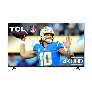 tcl 65-inch class s4 4k led smart tv with google (65s450g, 2023 model), dolby vision, hdr pro, atmos, assistant built-in voice remote, works alexa, streaming uhd television