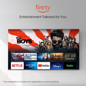 Hisense 65-Inch Class U6HF Series ULED 4K UHD Smart Fire TV (65U6HF, 2024) - QLED, 600-Nit Dolby Vision, Game Mode Plus VRR, HDR 10+, 240 Motion Rate, MEMC, Voice Remote, Compatible with Alexa, Black