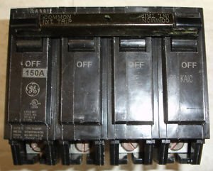 general electric thqmv150wl midwest cb4150h 2 pole ge main circuit breaker