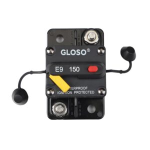 gloso e99l led indicator, t3 manaul reset breaker for marine rv truck hi-amp circuit breaker (150a)