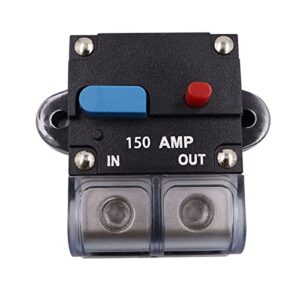 automotive circuit breaker overload protection high conductivity replacement manual sound box security fuse accessories (color : blue button 150a)