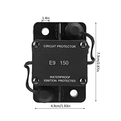 150 Amp Circuit Breaker 32V Auto Reset Power Protect Breaker for Boat RV Truck Battery